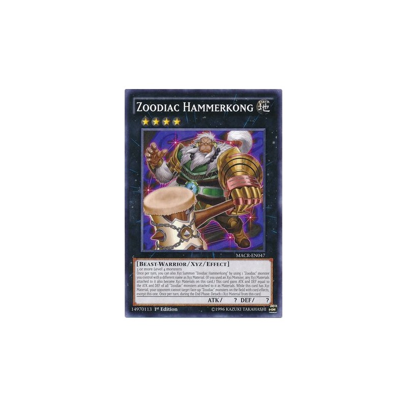 Zoodiac Hammerkong - MACR-EN047 - Common - Duelshop Zoodiac Hammerkong - MACR-EN047 - Common - Duelshop